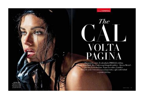 Adriana Lima And The List Of Models For The Pirelli Calendar Of The Day