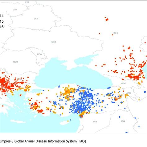 Lsd Outbreaks In 2015 2016 By Month Per Country Download Scientific