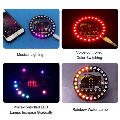 Microbit Light Ring Expansion Board Microbit Full Color Led Module Rgb