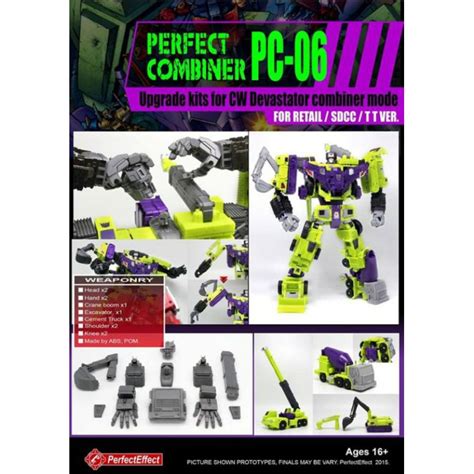 Perfect Effect Pc 06 Perfect Combiner Upgrade Set For Combiner Wars Devastator Shopee Malaysia