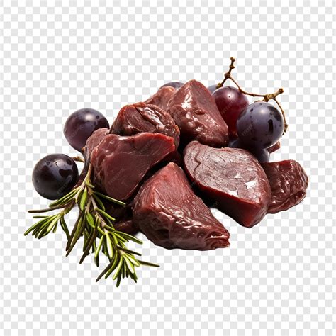 Печень изолирована на прозрачном фоне Ai сгенерированный Psd