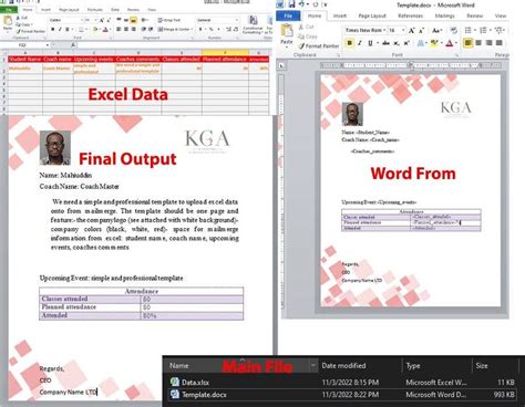 Entry 22 By Mahiuddinf For Microsoft Word Mail Merge Template Design