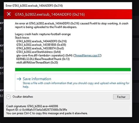 Gta5 B2802 Exe Sub 1404addf0 0x216 Fivem Client Support Cfx Re Community