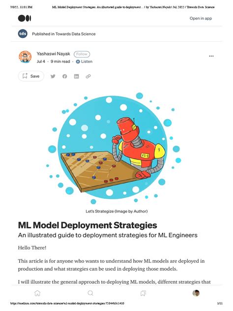 Ml Model Deployment Strategies An Illustrated Guide To Deployment By Yashaswi Nayak Jul