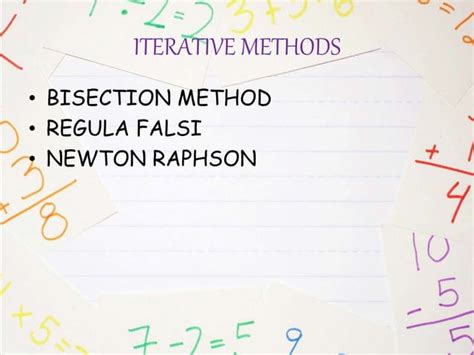 Numerical Solutions Of Algebraic Equations Pptx