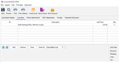 Input Multi Lines In Line Item Easybilling Help Center