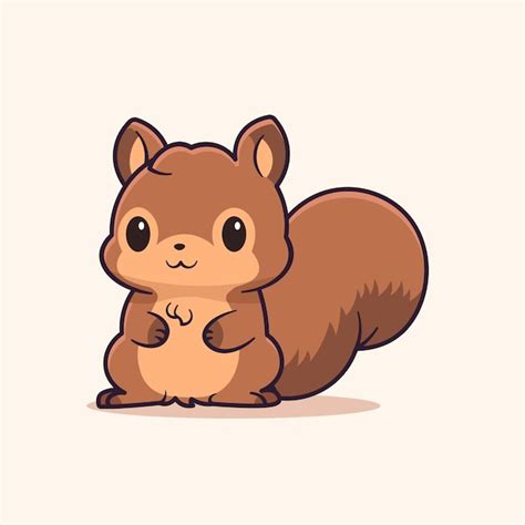 Premium Vector Cute Chipmunk Vector Illustration