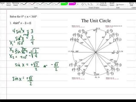 Unit Circle To Solve Trig Equations Tessshebaylo