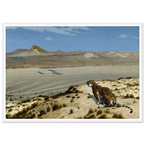 Tiger On The Watch Circa 1888 Art Print Jean Leon Gerome Quipham