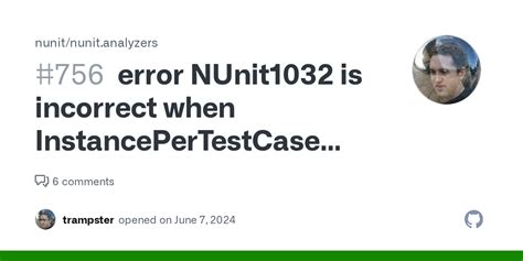 Error Nunit1032 Is Incorrect When Instancepertestcase And Constructor