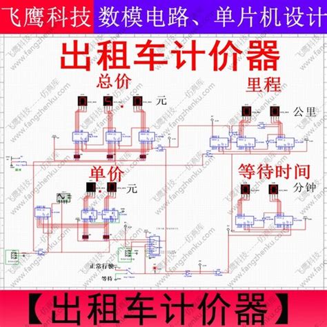 【全套资料zip】出租车里程计价器控制电路multisim仿真（含仿真报告）