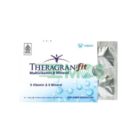 Jual Theragran Fit Multivitamin Dan Mineral Kemasan Strip Isi 4 Tablet