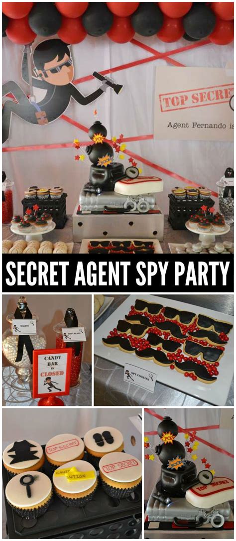 Spy Birthday Secret Agent Birthday Catch My Party Spy Party