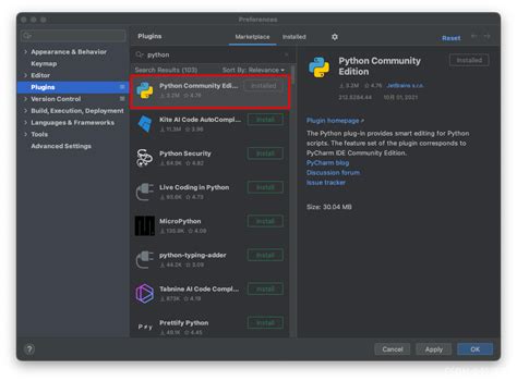 【开发环境】mac 中 Intellij Idea 运行 Python 程序 安装 Python Community Edition 插件