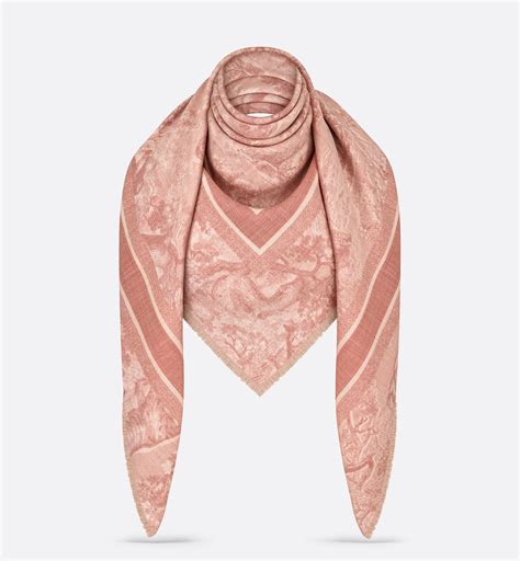 Toile De Jouy Sauvage 숄 Rose Des Vents 울 실크 Dior