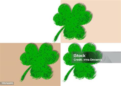 토끼풀 클로버 잎 아이콘입니다 성 패트릭의 날을위한 창조적 인 디자인 요소 17세기에 대한 스톡 벡터 아트 및 기타 이미지