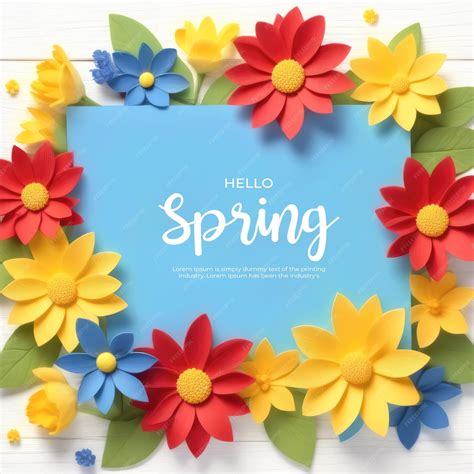 Premium Psd Psd Spring Banner Background Design Template