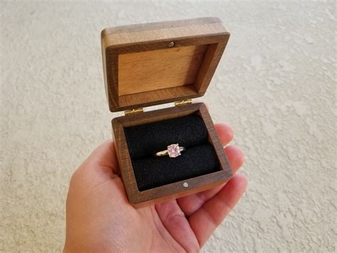 Ring Bearer Box Wooden Ring Box Custom Ring Box Proposal Etsy