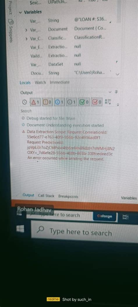 Data Extraction Scope Request Correction Id An Error Occurred While