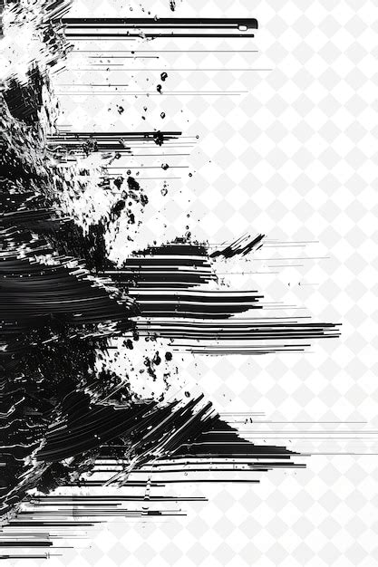 premium psd png scan line glitch with horizontal lines digital noise