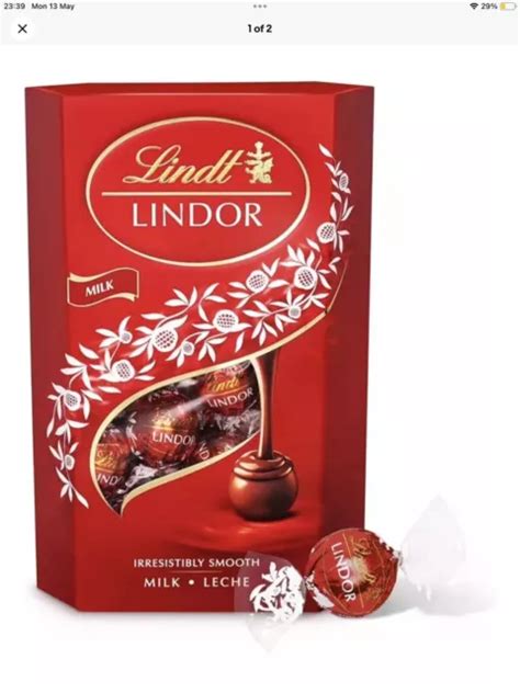 Lindt Lindor Milk Chocolate Truffles Box Large Approx 26 Balls 337g