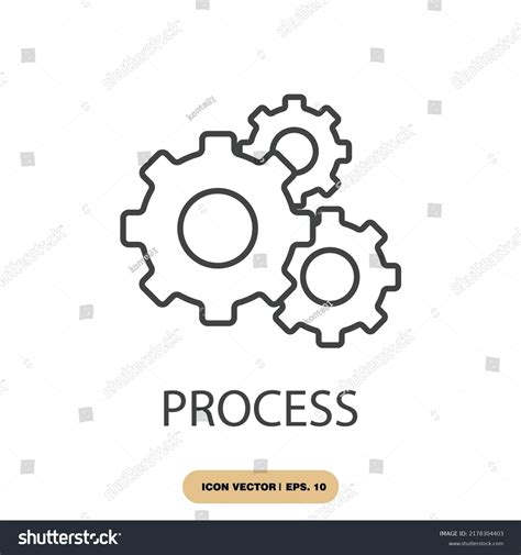Process Icons Symbol Vector Elements Infographic Stock Vector Royalty