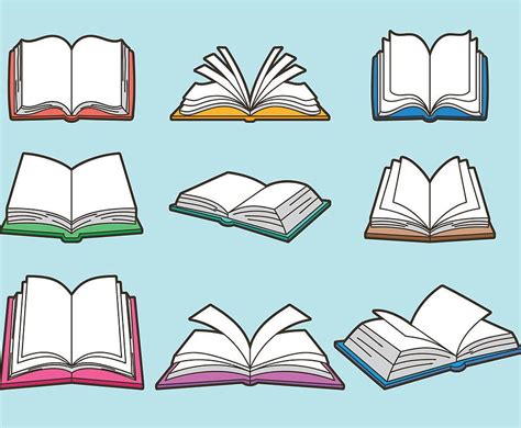 책 클립 아트 세트 Svg Eps Uidownload