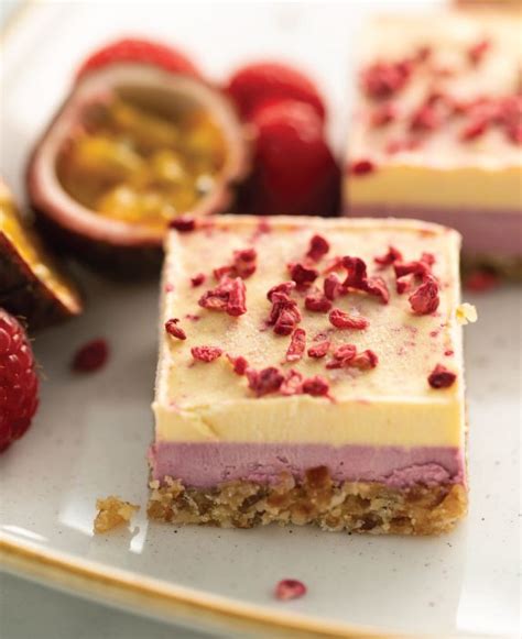 Raspberry And Passion Fruit Raw Cake Gourmet Kitchen