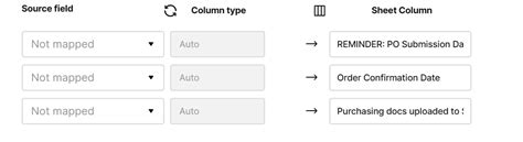 mapping certain columns from excel to smartsheet — smartsheet community