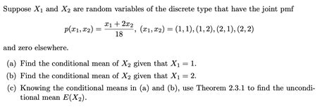 solved suppose x1 and x2 are random variables of the