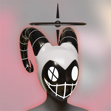 Stl File Hazbin Hotel Lute Mask 3d Print Design To Download Cults