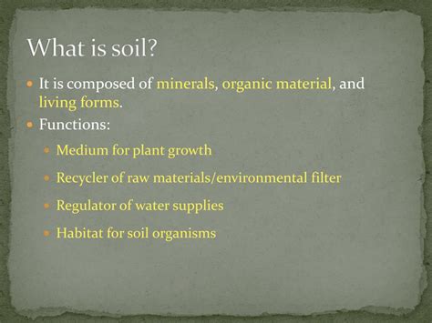 PPT The Basics Of Soil Science PowerPoint Presentation Free Download ID 1619425