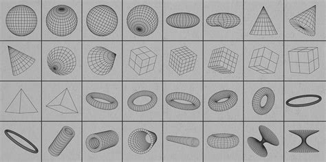 Wireframe Shapes Collection On Behance