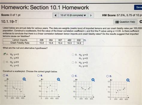 Solved Homework Section 10 1 Homework Save Score 0 Of 1 Pt