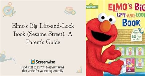 Elmos Big Lift And Look Book Sesame Street Wise Score And Review