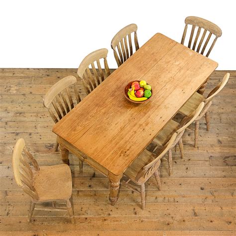 Antique Victorian Pine Kitchen Table M 5201 Penderyn Antiques
