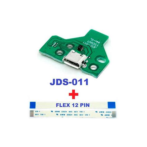 Placa Conector De Carga Usb Dualshock Jds Flex Pin