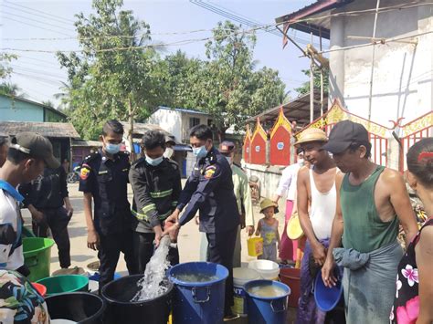 သင်္ဃန်းကျွန်းမြို့နယ်အတွင်း သောက်သုံးရေအခက်အခဲရှိသော အိမ်ထောင်စုမ