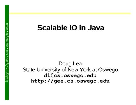 Scalable Io In Java Ppt