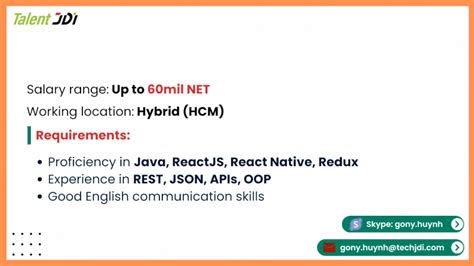 gony huynh on linkedin hiring java hybrid