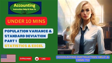 Population Variance And Standard Deviation Part 1 Statistics And Excel