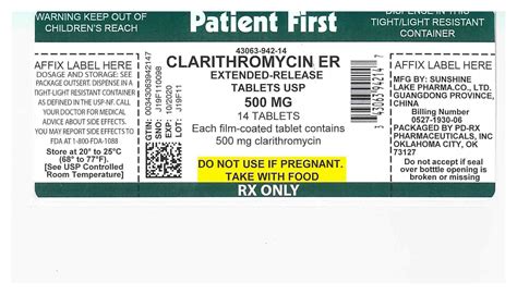 Dailymed Clarithromycin Tablet Film Coated Extended Release