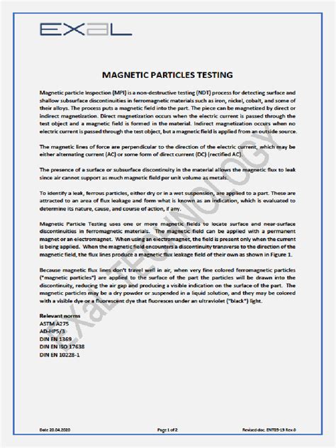 Mpt Magnetic Particles Testing Dp Pdf