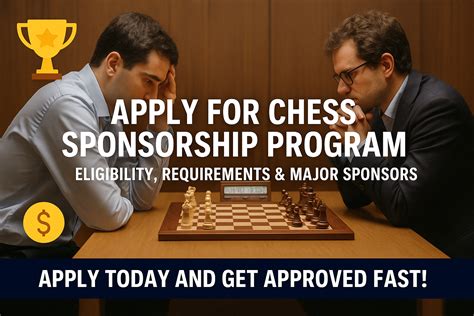 Apply For Chess Sponsorship Program Eligibility Requirements And Major Sponsors Sponsorship