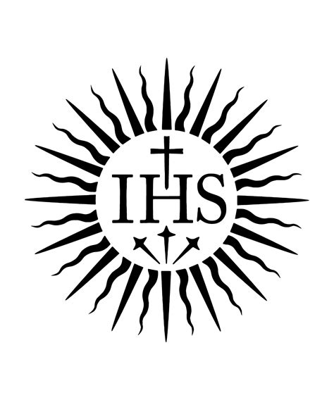 Ihs Symbol Svg The Jesuits Svg Catholic Symbol Wall Art Catholic Art
