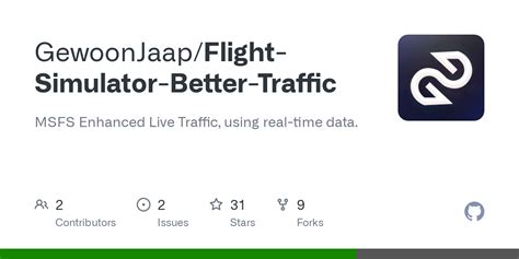 GitHub GewoonJaap Flight Simulator Better Traffic MSFS Enhanced Live Traffic Using Real Time