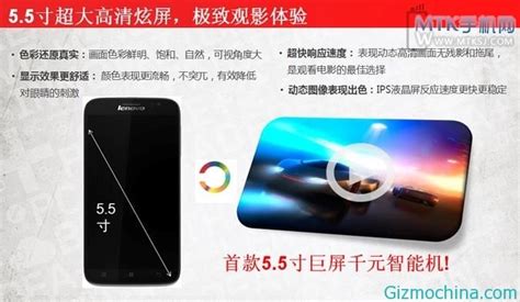Lenovo A Inch Phablet Phone With Mediatek Mt M Chipset Gizmochina