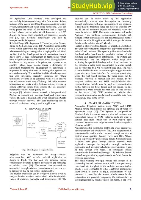 An IOT Based Smart Irrigation System Using Soil Moisture And Weather Prediction PDF