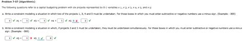 Solved Problem 7 07 Algorithmic The Following Questions