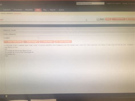 Entering And Linking Info To Static Block Magento Forums